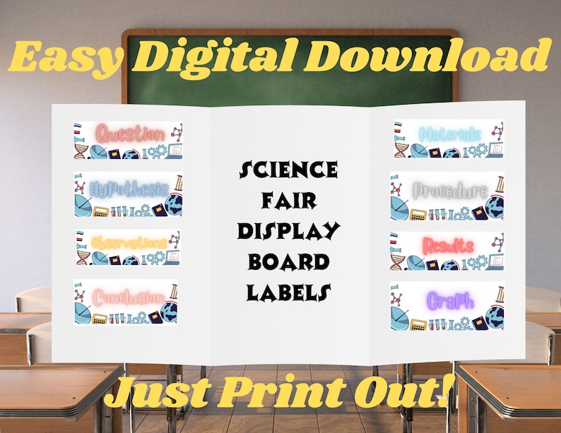 Science Fair Project Label Scientific Method Printable Science ...