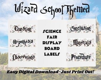 Science Fair Project Label Scientific Method Printable Science ...