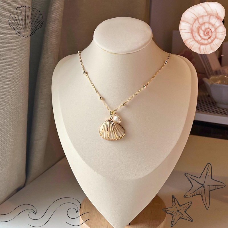 Seashell Necklace - Etsy