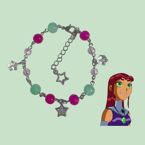 Starfire and Robin Y2k Couple Charm Bracelets - Etsy