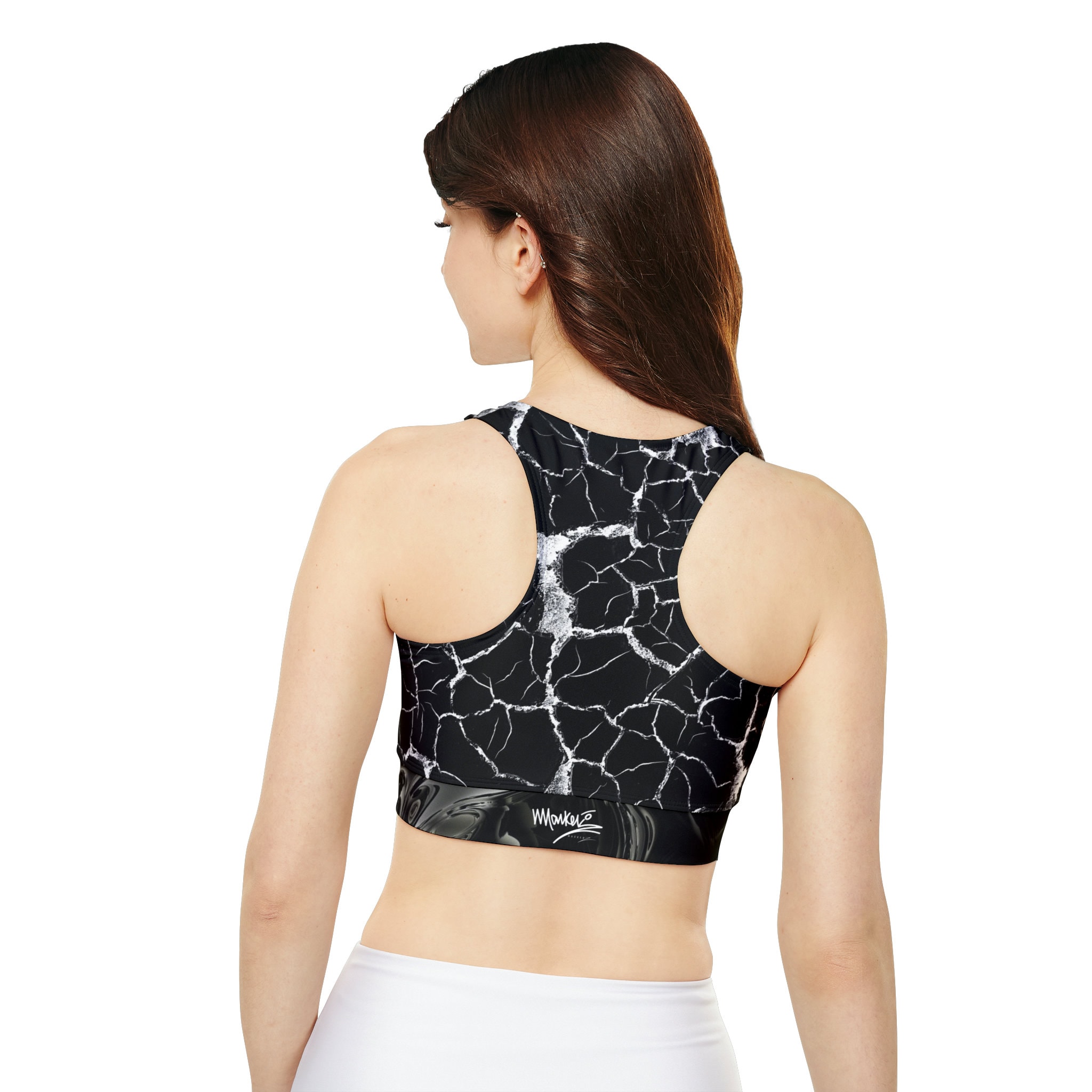 Markerz Brand Bra Abstract Art Design Sports Bra Gift Sporty Bra With ...