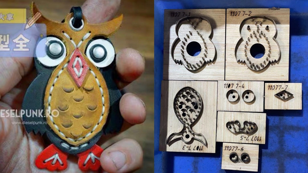 Owl Keychain Cutting Mold Wood Dies for Leather Cutter for Leather ...