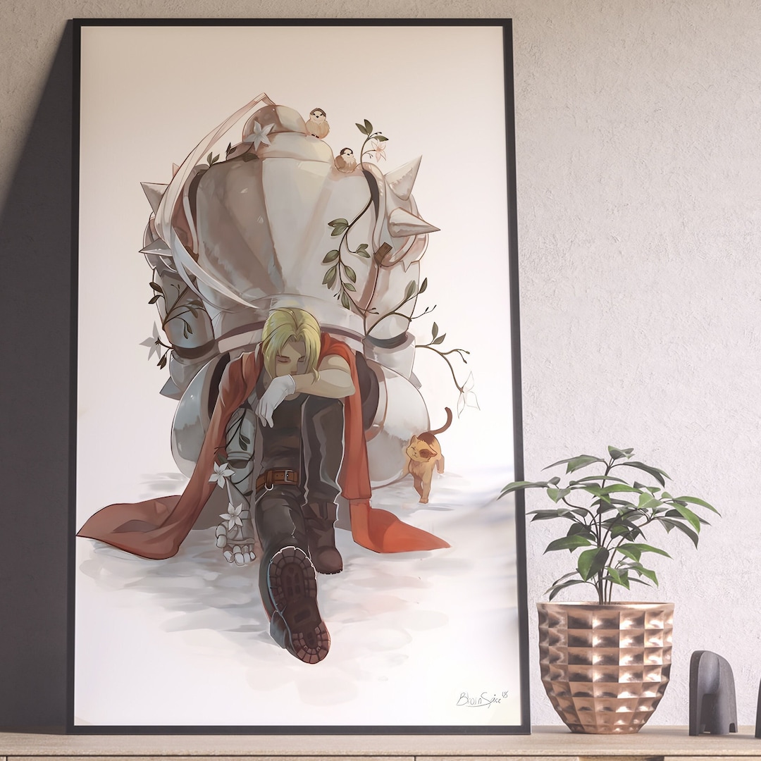 Fullmetal Alchemist Poster Minimalist Poster Brotherhood - Etsy