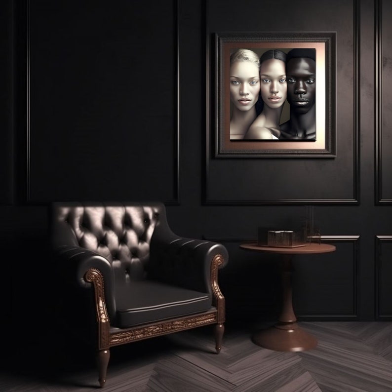 Three Shades of Black Digital Art Black Digital Art Digital Art Print ...