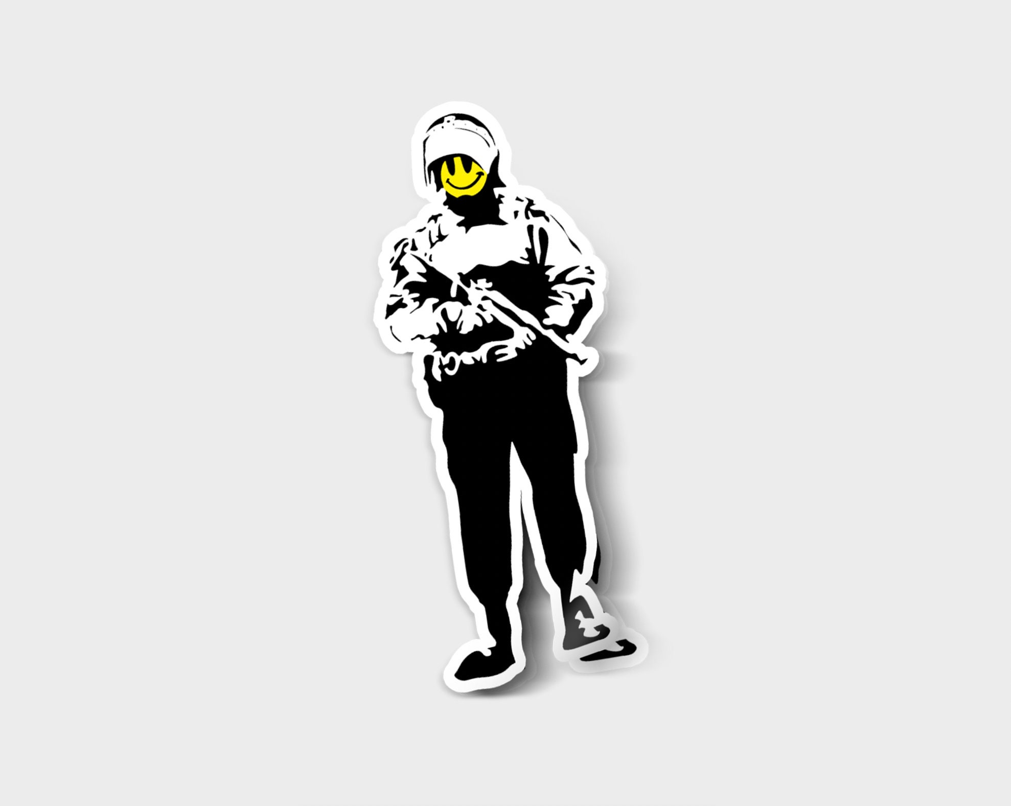 Smiley Riot Guard Sticker Vinyl Sticker Waterproof - Etsy