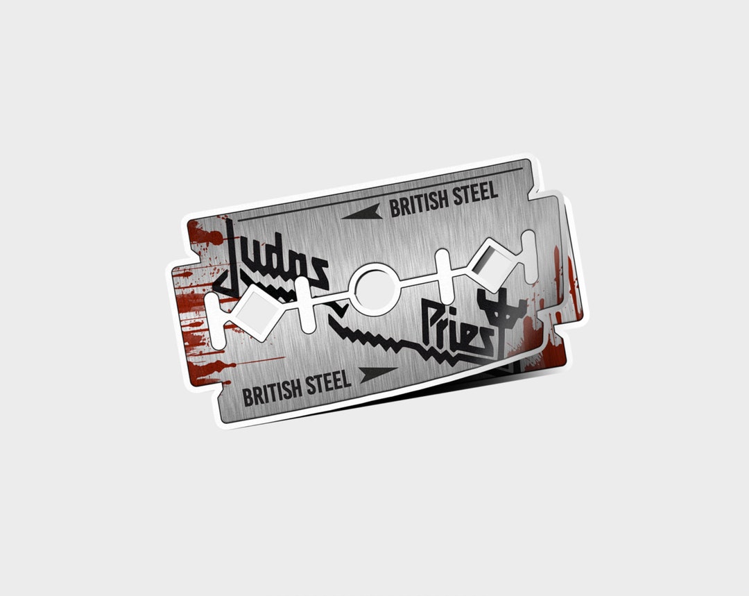 JP British Steel Razor Blade Sticker Vinyl Sticker - Etsy