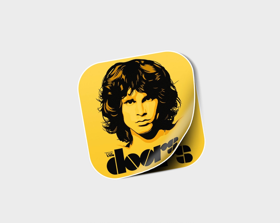 Jim Morrison the Doors Sticker Vinyl Sticker Waterproof - Etsy