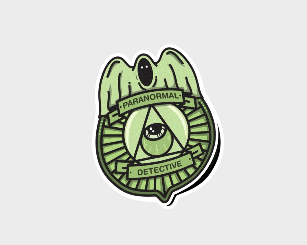 Paranormal Detective Sticker by Mebzart Vinyl Sticker - Etsy