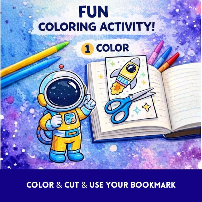 Planet Coloring Bookmarks Printable PDF – Space & Solar System Kids ...