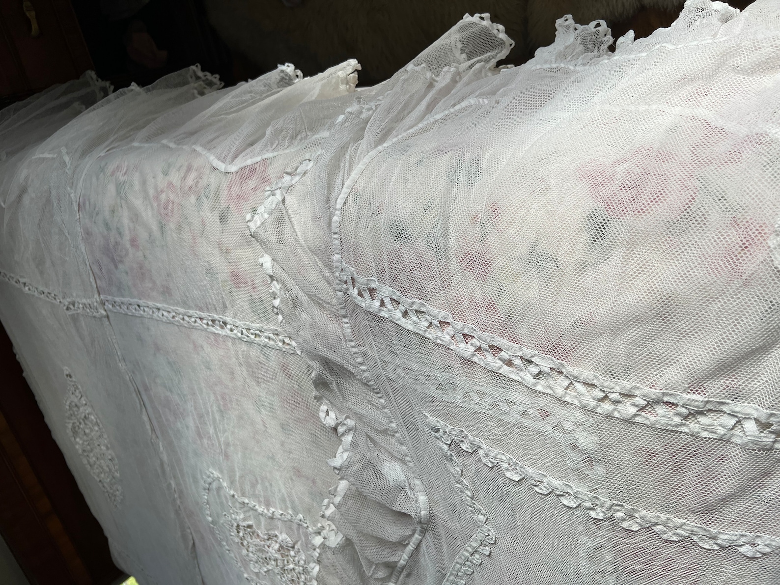 Antique Battenburg Net Lace Bedding - Etsy