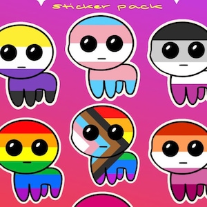 Yippee TBH Autism Creature LGBTQ Pride Stickers Cute Kawaii Funny ...