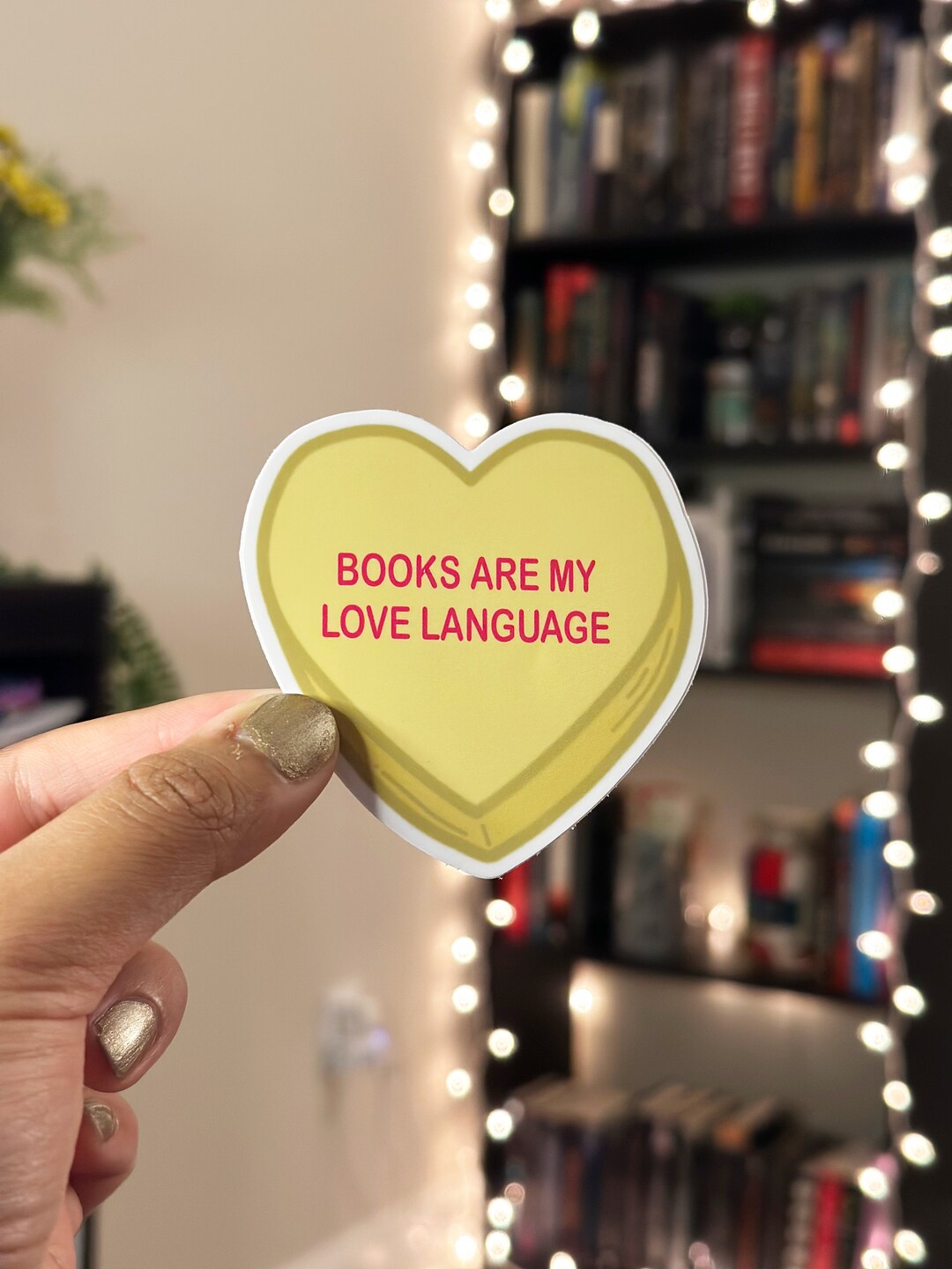 Books Are My Love Language Sticker | Book Stickers, Bookish Decal, Book ...