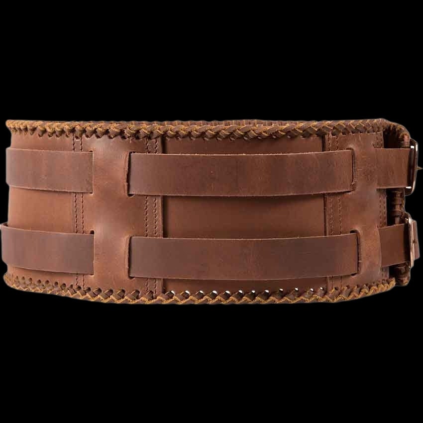 Medieval/barbarian Warrior Laced Leather Wide Belt, Brown Color - Etsy