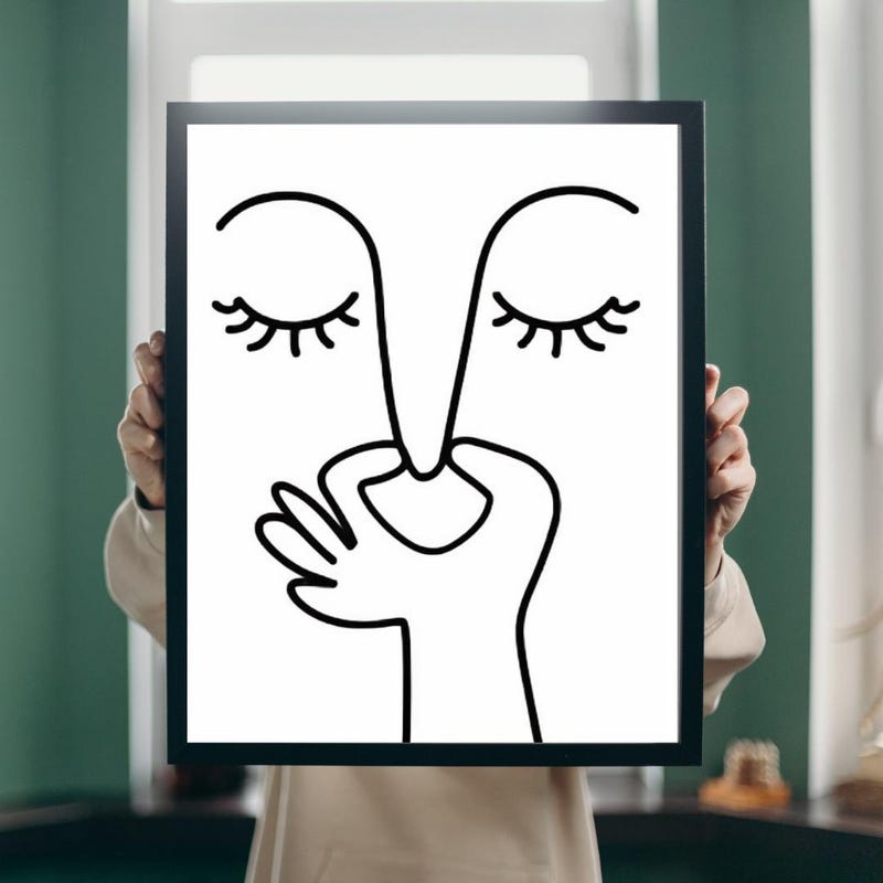 Bathroom Line Art - Etsy
