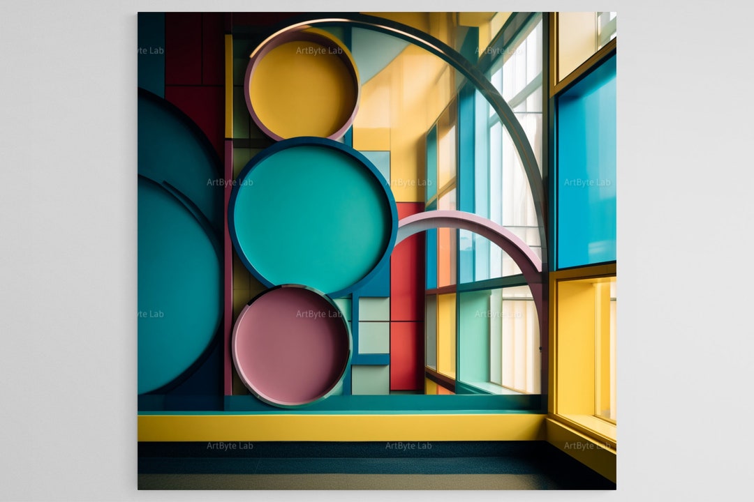 Concentric & Layered Circles, DIGITAL DOWNLOAD, Abstract Art, Home ...