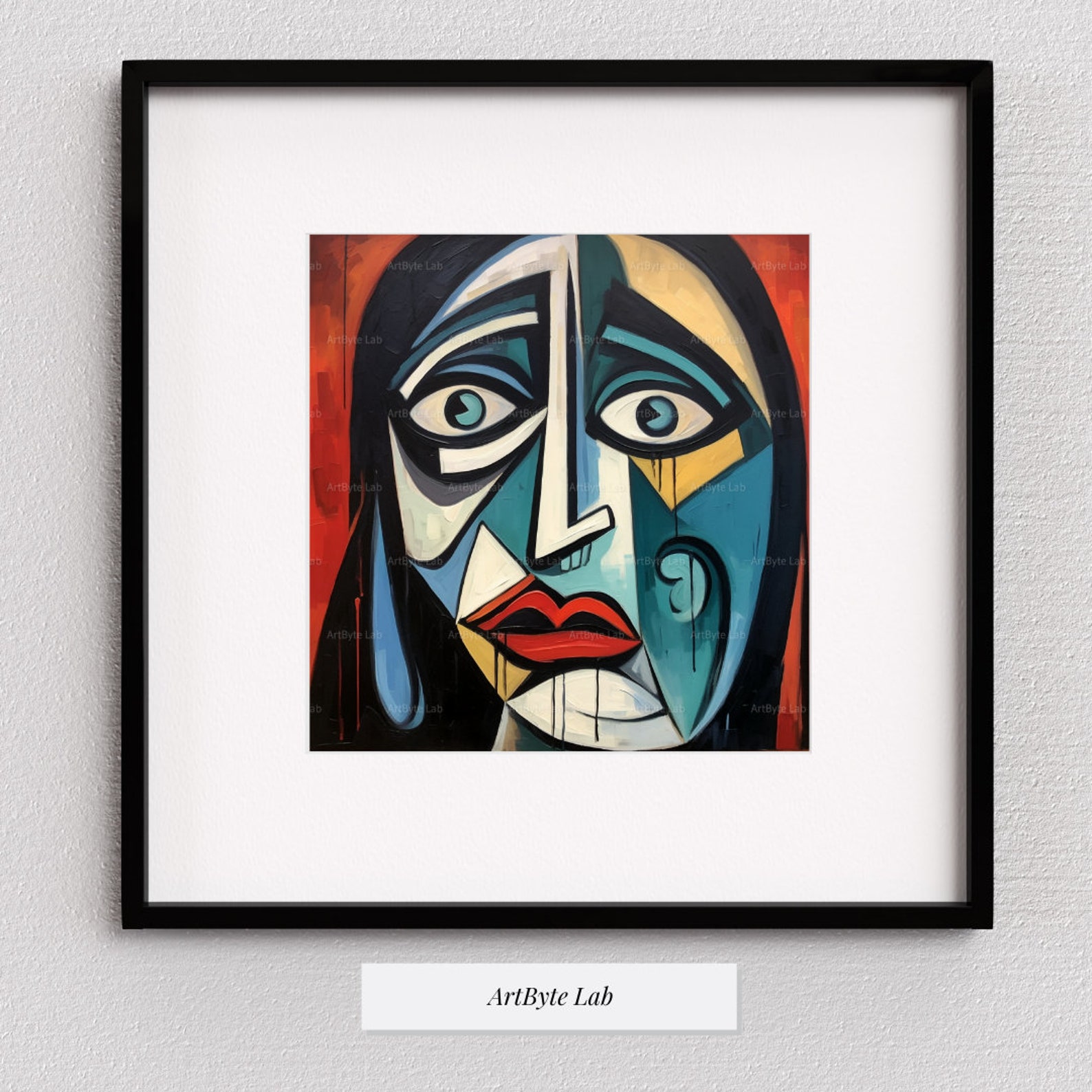 Cubism-inspired Print, DIGITAL DOWNLOAD, Decorate Home, Wall Art ...