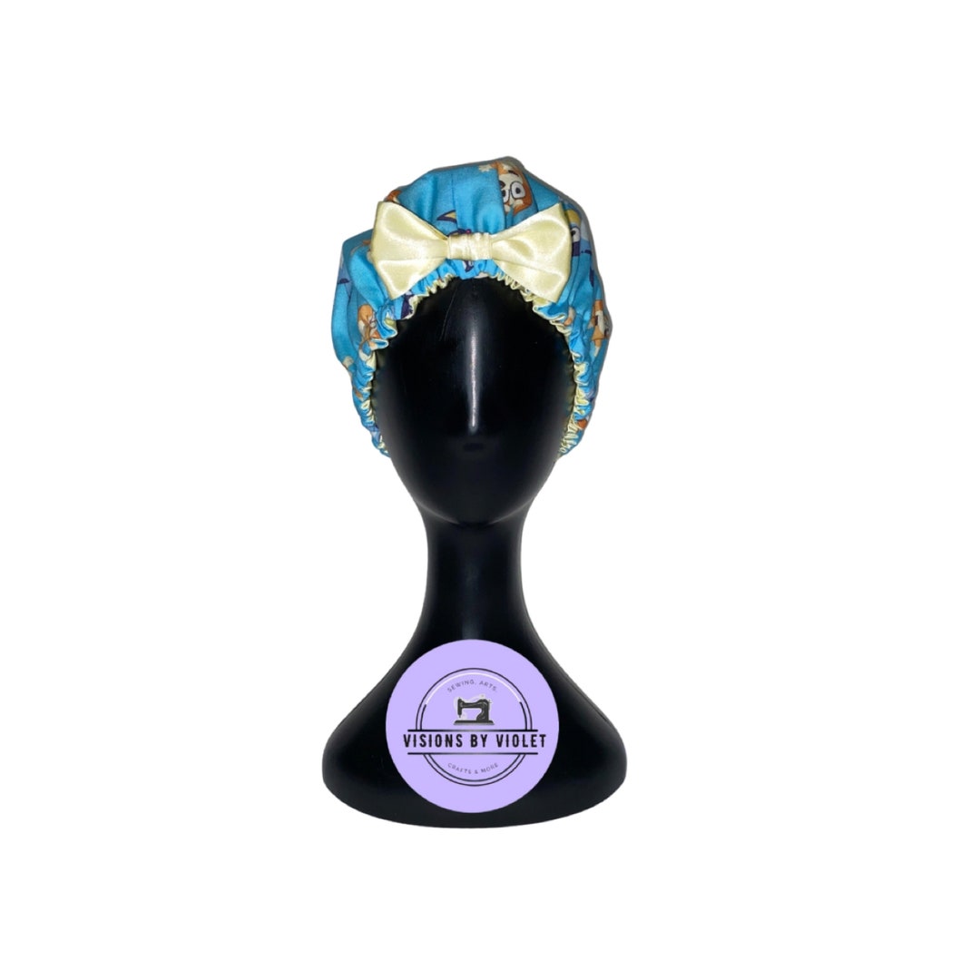 Handmade Bluey Satin-lined Hair Bonnet for Kids / Adults - Etsy