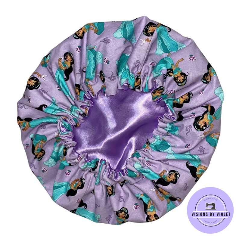 Handmade Disney Princess Jasmine Satin-lined Hair Bonnet for - Etsy