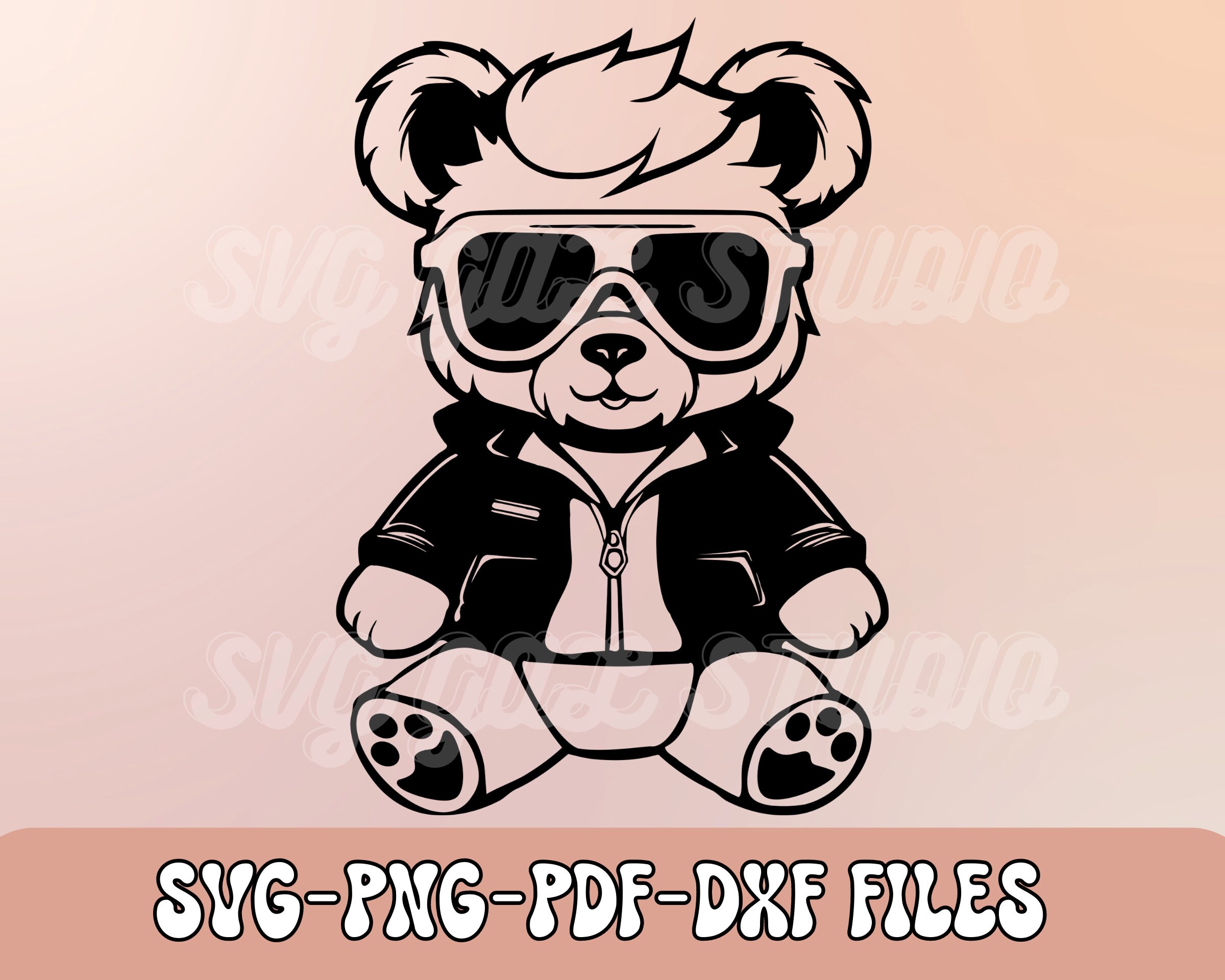 Gangster Bear SVG Teddy Bear SVG Bear SVG Gangster Svg - Etsy Canada