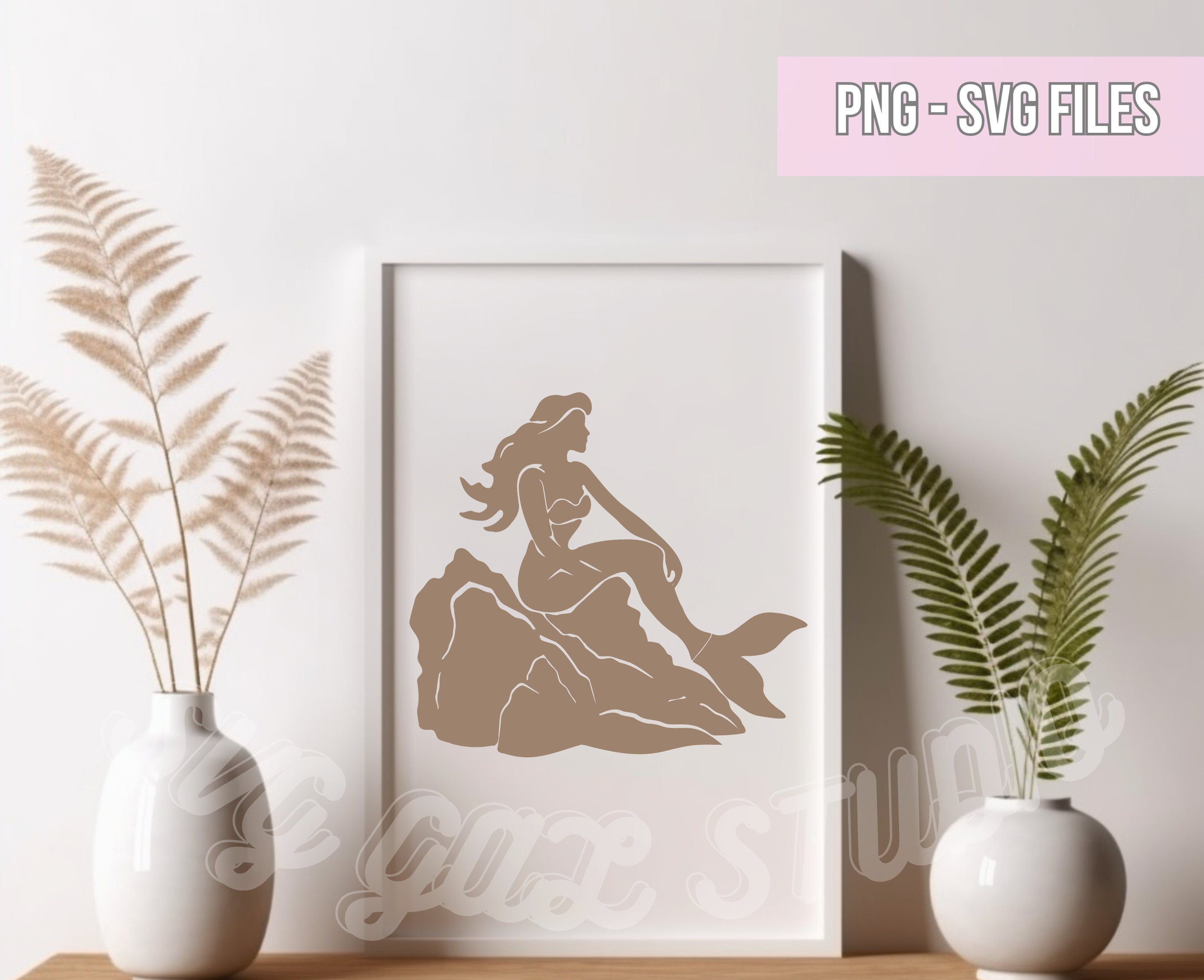 Sirena SVG, Sirenas SVG, Linda sirena Svg, Archivo de corte de vinilo ...