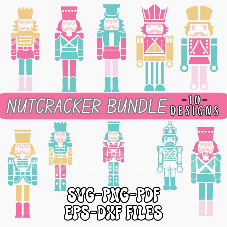 10 Nutcracker Svg Png Bundle Nutcracker Clipart Christmas - Etsy