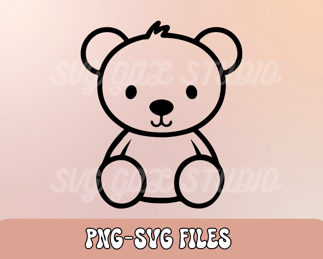 Teddy Bear Svg Png, Baby Bear Svg Png, Bear SVG, Cricut Cut Files, Baby ...