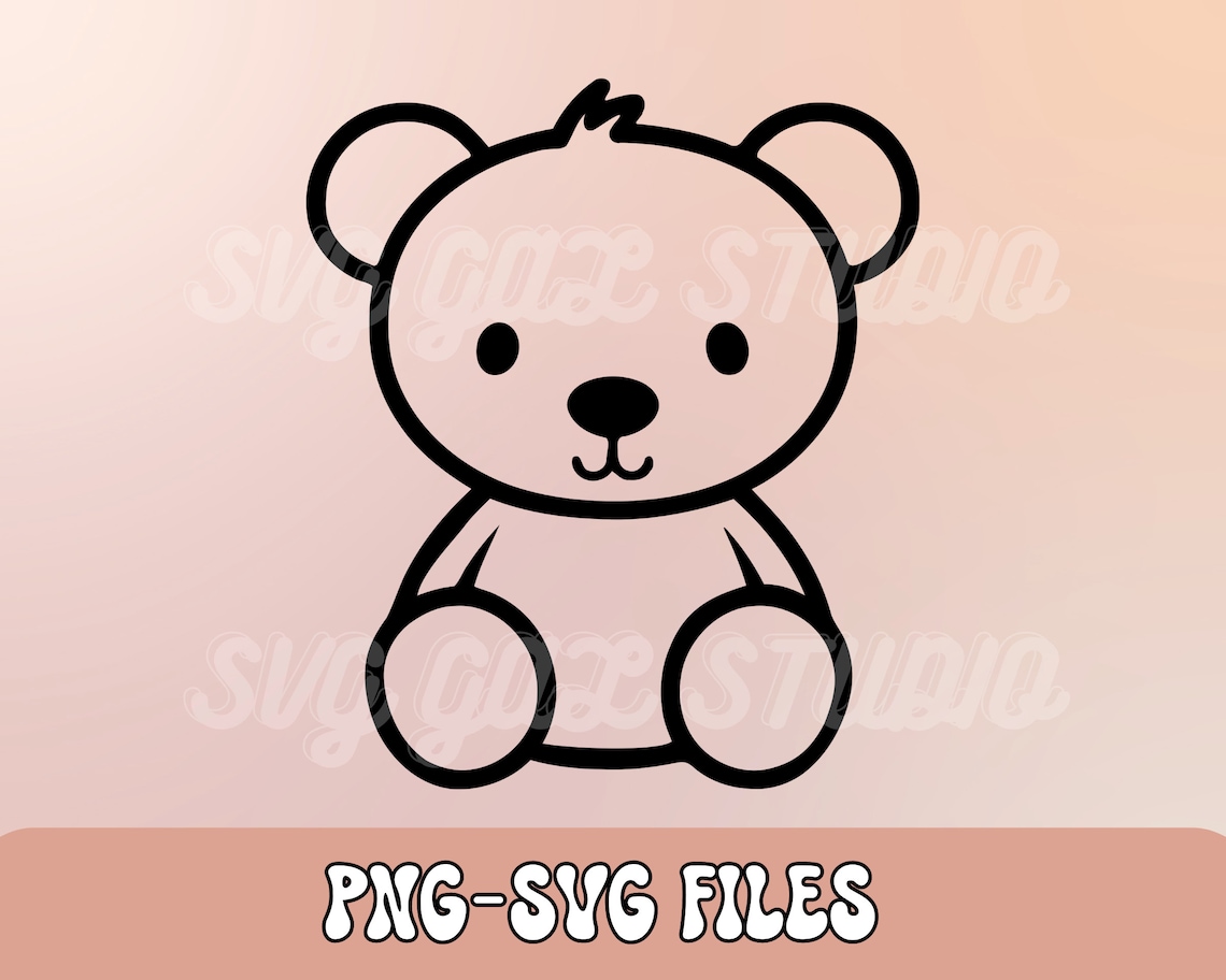 Teddy Bear Svg Png, Baby Bear Svg Png, Bear SVG, Cricut Cut Files, Baby ...