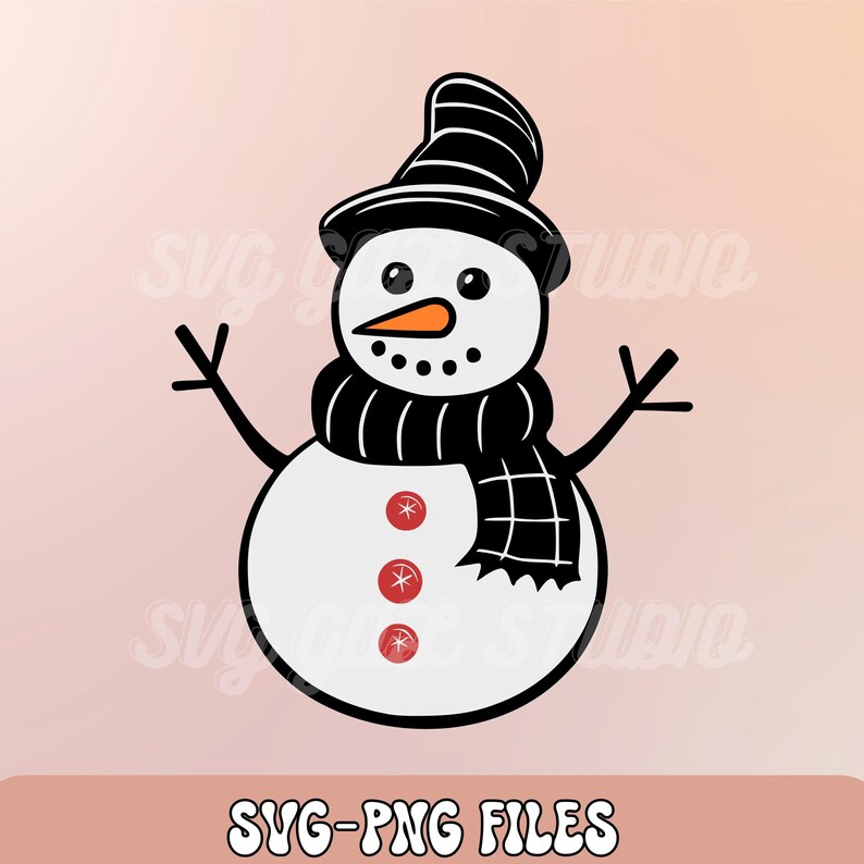 Snowman Svg Snowman Face SVG Snowman Clipart Christmas Svg - Etsy