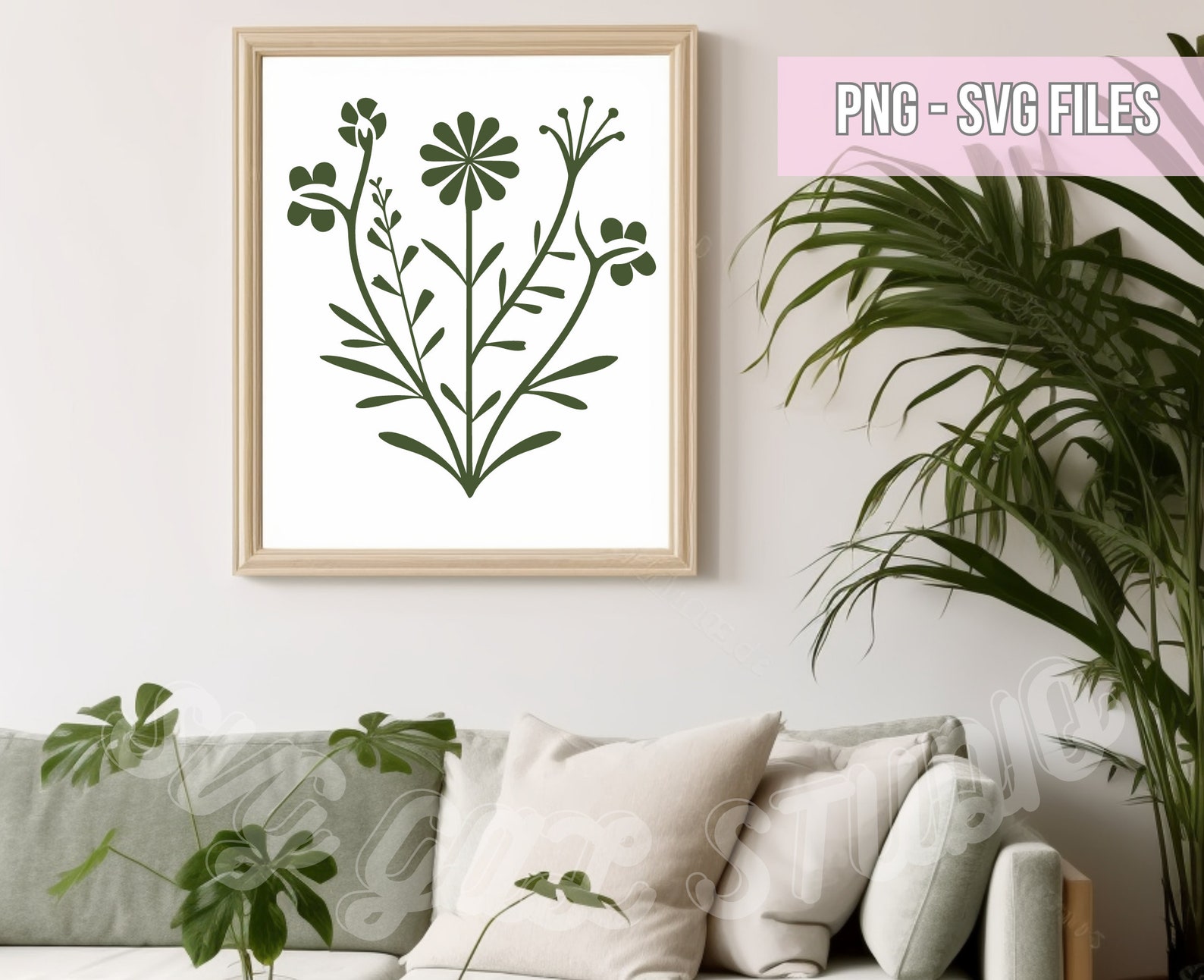 Wildflower SVG Wildflower Vector Wildflower Silhouette - Etsy