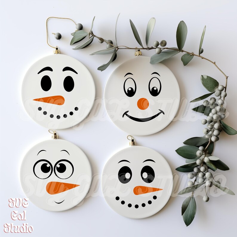 Snowman Face SVG Big Bundle Snowman SVG Snowman Clipart Christmas Svg ...