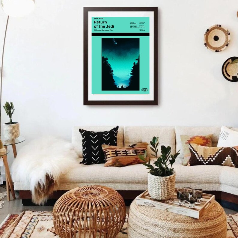 Mid Century Modern Star Wars Return of the Jedi Posters - Etsy
