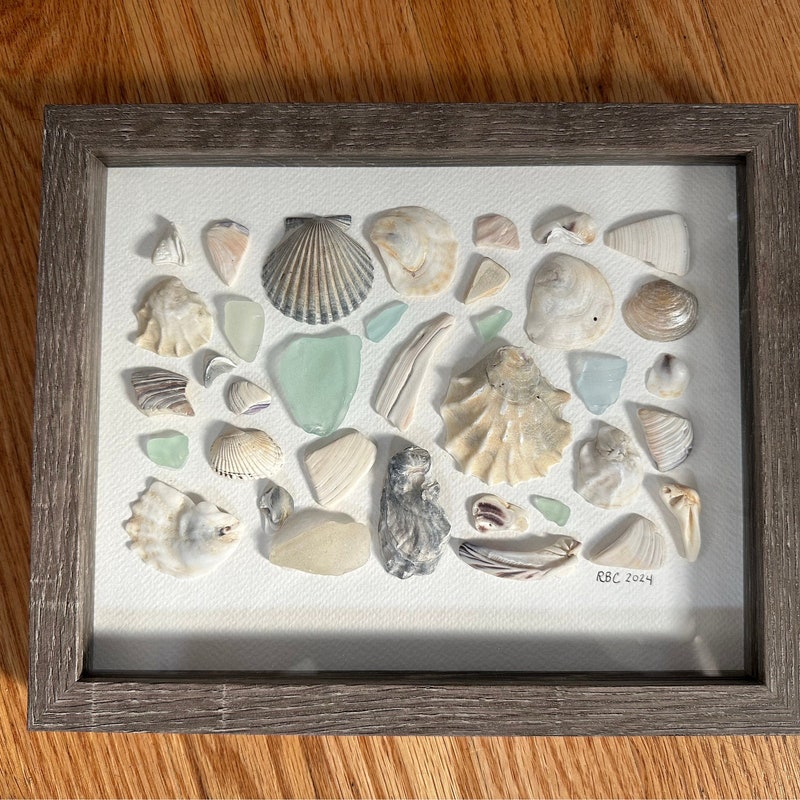 Shell Art Shadow Box - Etsy
