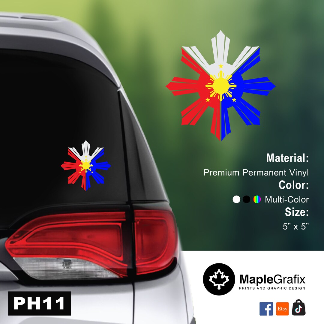 Philippine Sun Car Decals - Etsy
