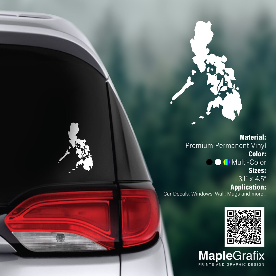 Philippine Map Decals - Etsy