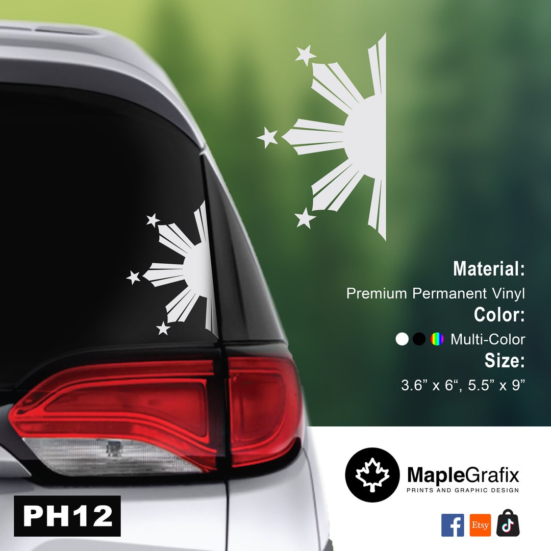 Philippine Sun & Star Decals - Etsy