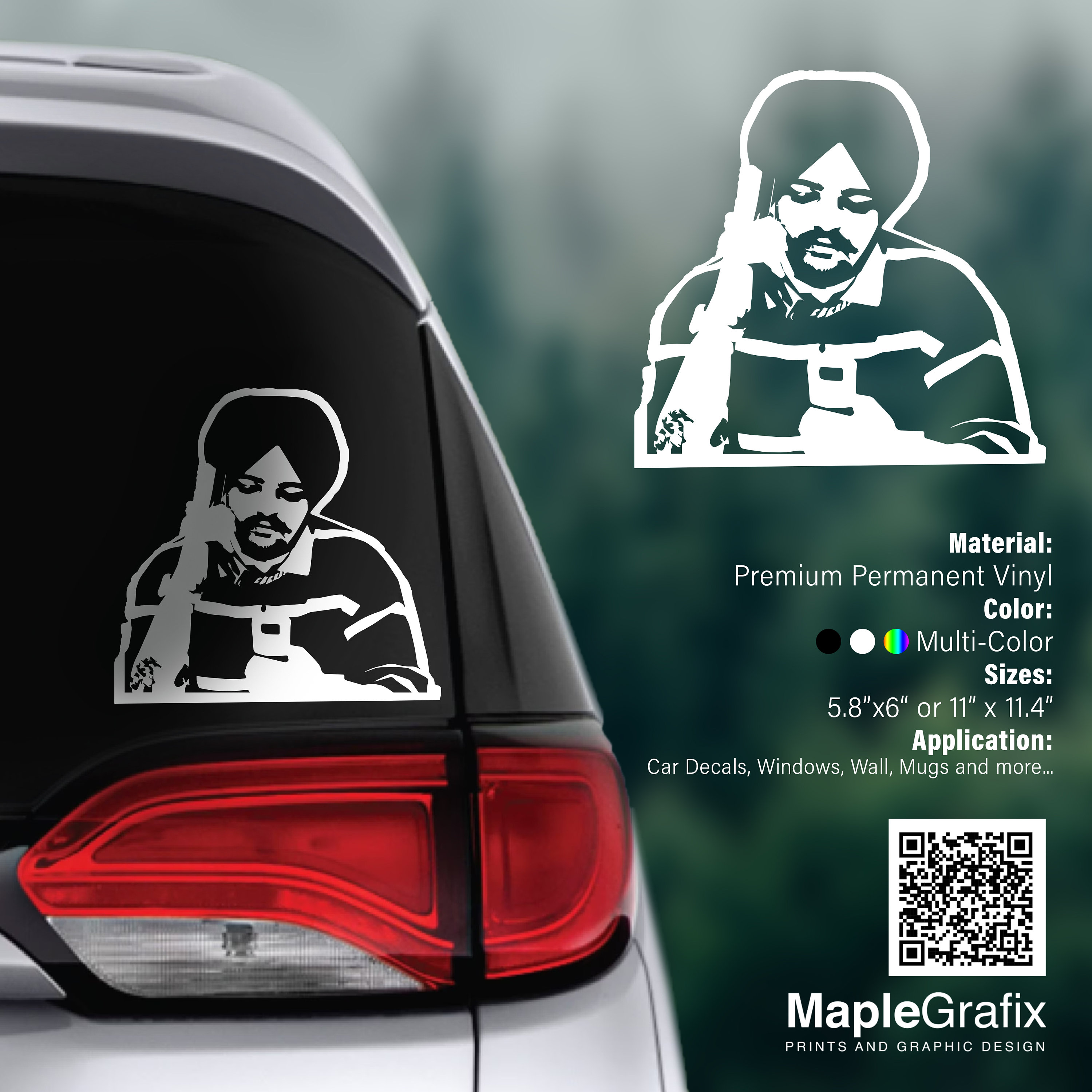 Sidhu Moose Wala Car Decals - Etsy Canada
