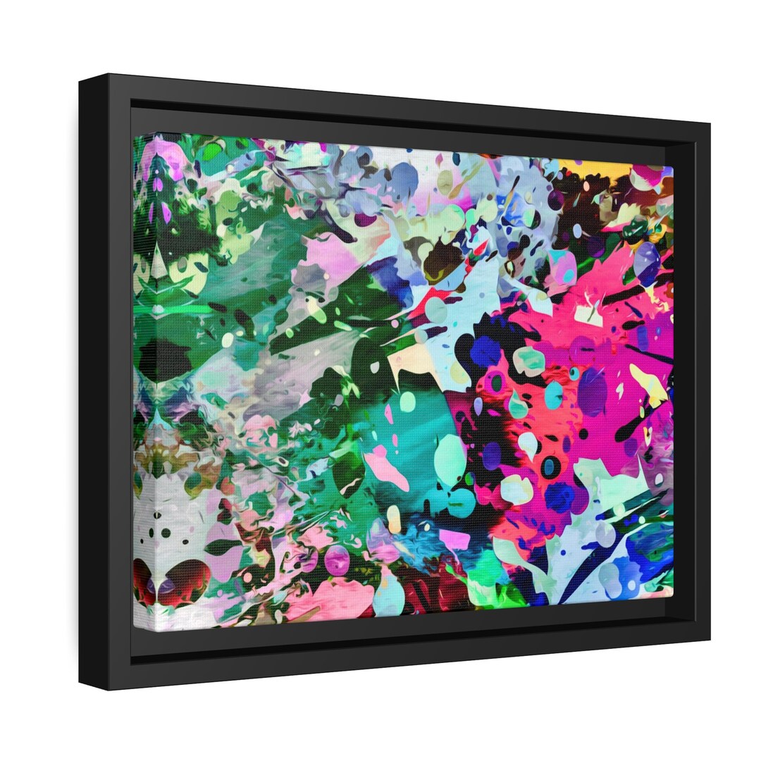 Psychedelic Art Black Frame - Etsy