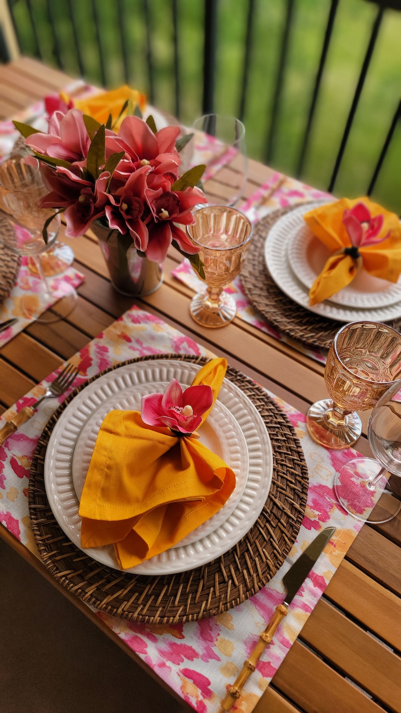 Ikat Table Linen Kit. Create Your Tablescape With Our Placemat, Napkin ...