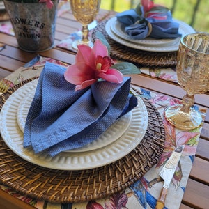 Blue Birds Table Setting. Create Your Tablescape With Our Placemat ...