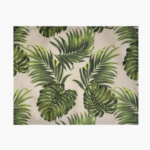Tropical Table Linen Set / Monstera Table Linen / Tropical Tablescape ...