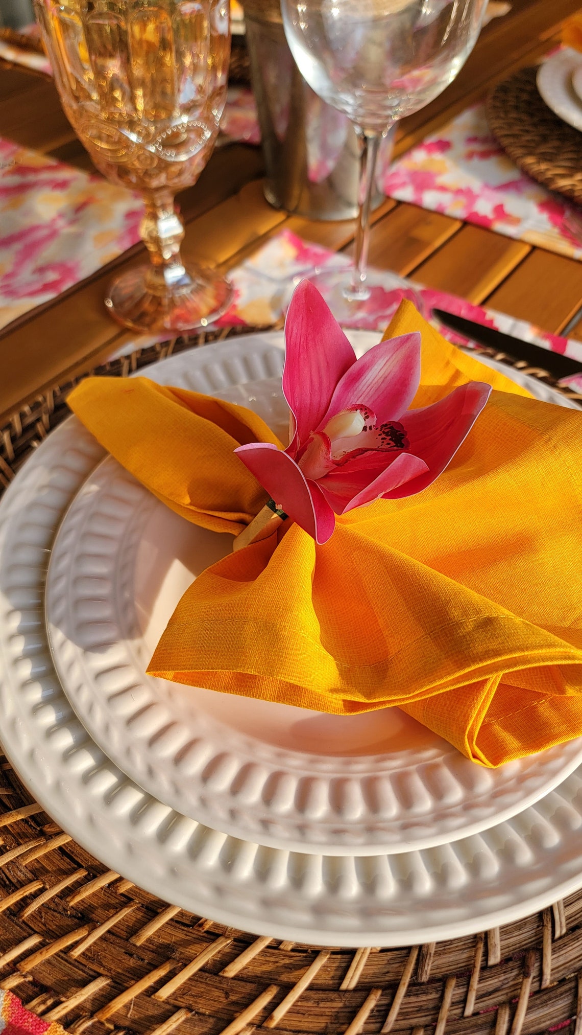 Ikat Table Linen Kit. Create Your Tablescape With Our Placemat, Napkin ...