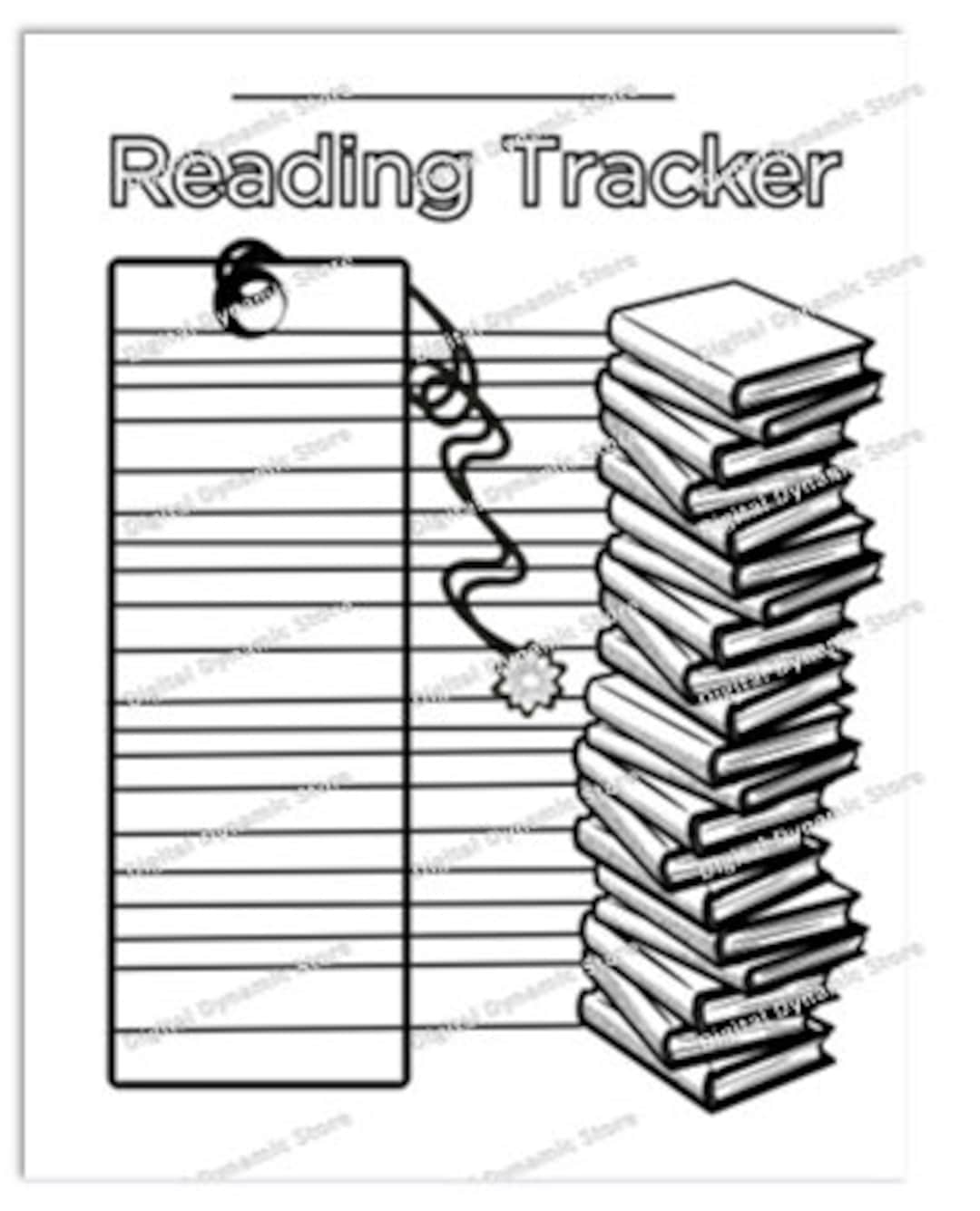 Simple Reading Tracker - Instant Download - Etsy