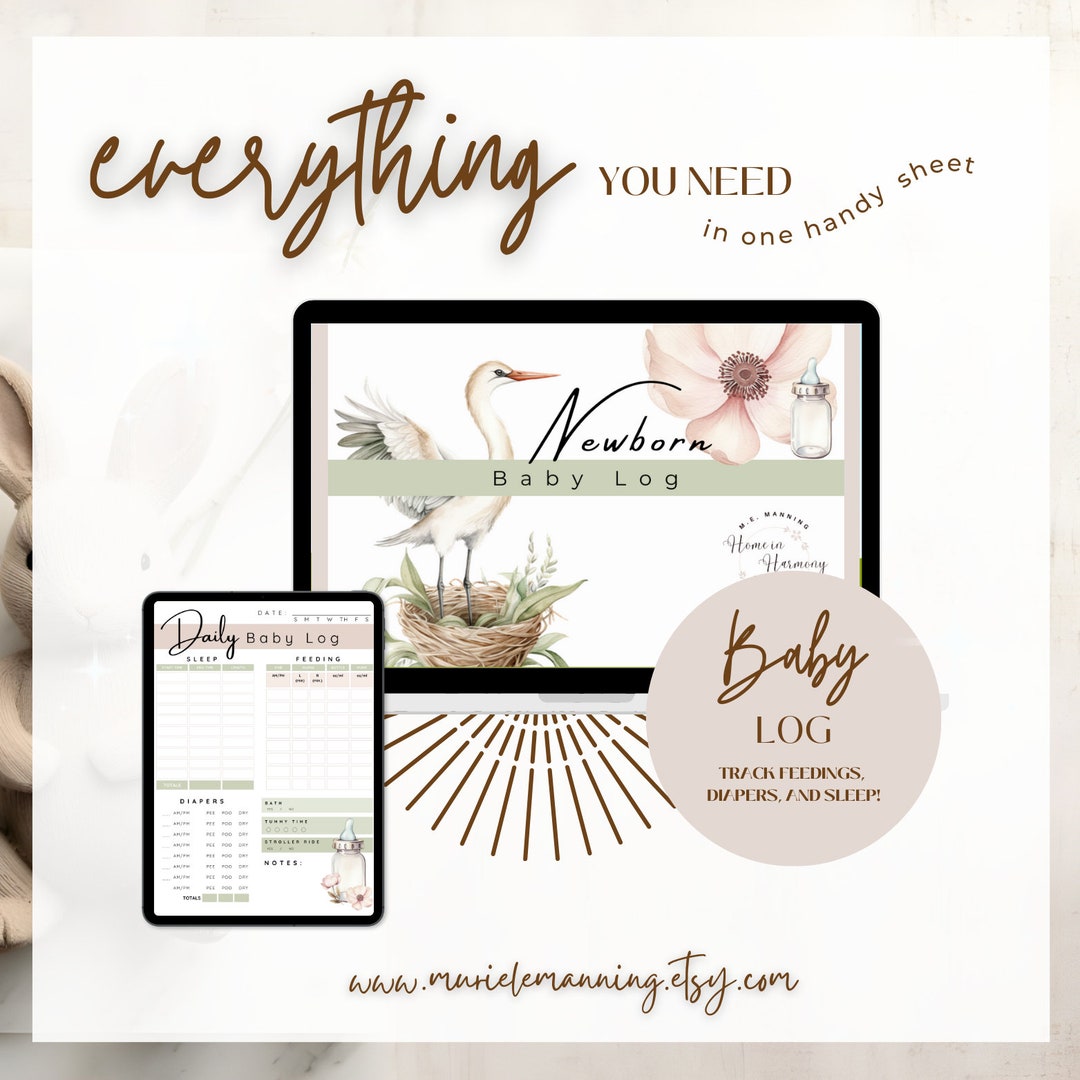 Baby Daily Care Log - Essential Tracker for New Parents - Monitor ...