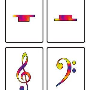 Music Notation 32 Flash Cards Printable PDF - Etsy