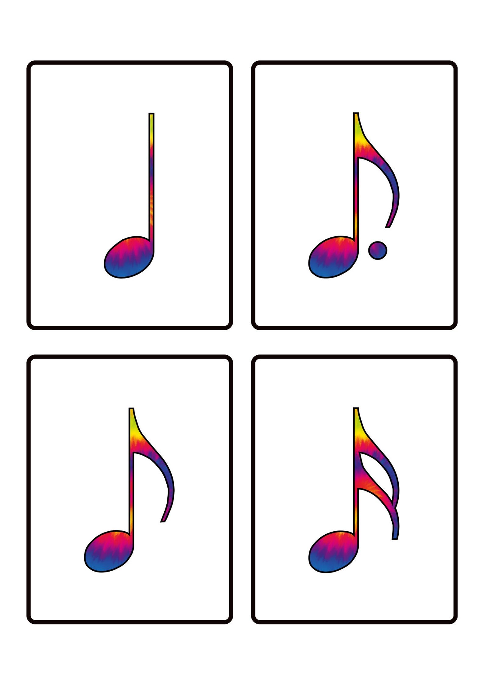 Music Notation 32 Flash Cards Printable PDF - Etsy