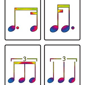 Music Notation 32 Flash Cards Printable PDF - Etsy