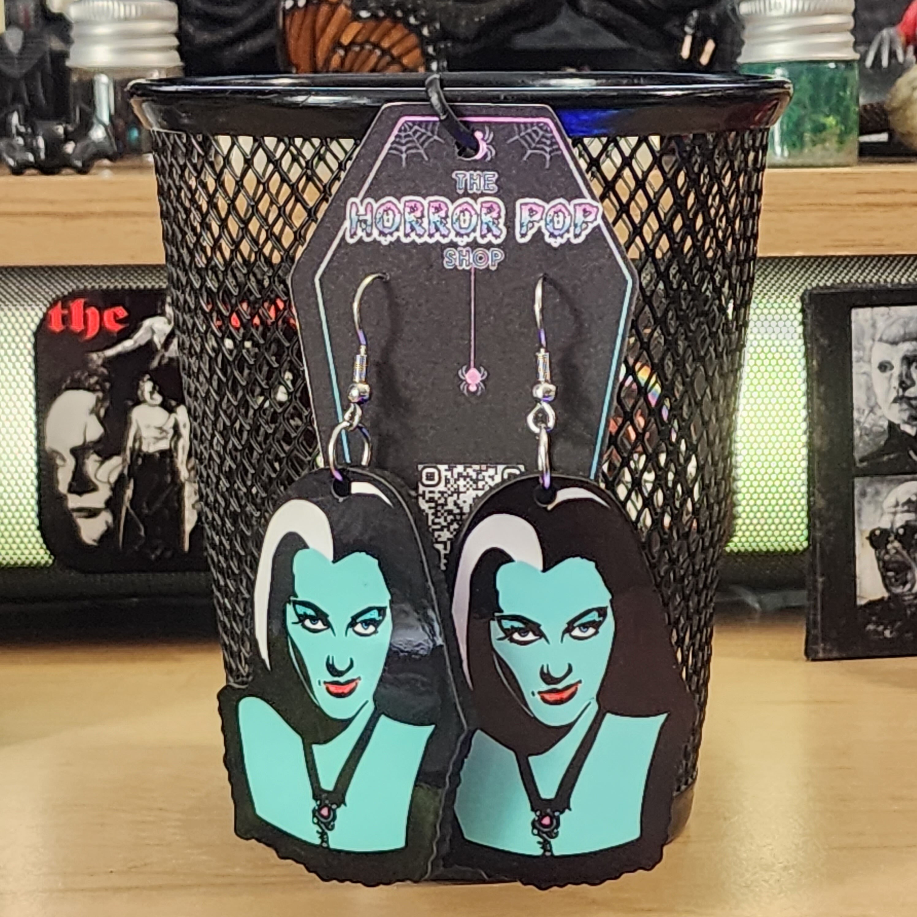 Monster TV Show Large Earrings Stainless Stud Posts, French Hooks, or ...