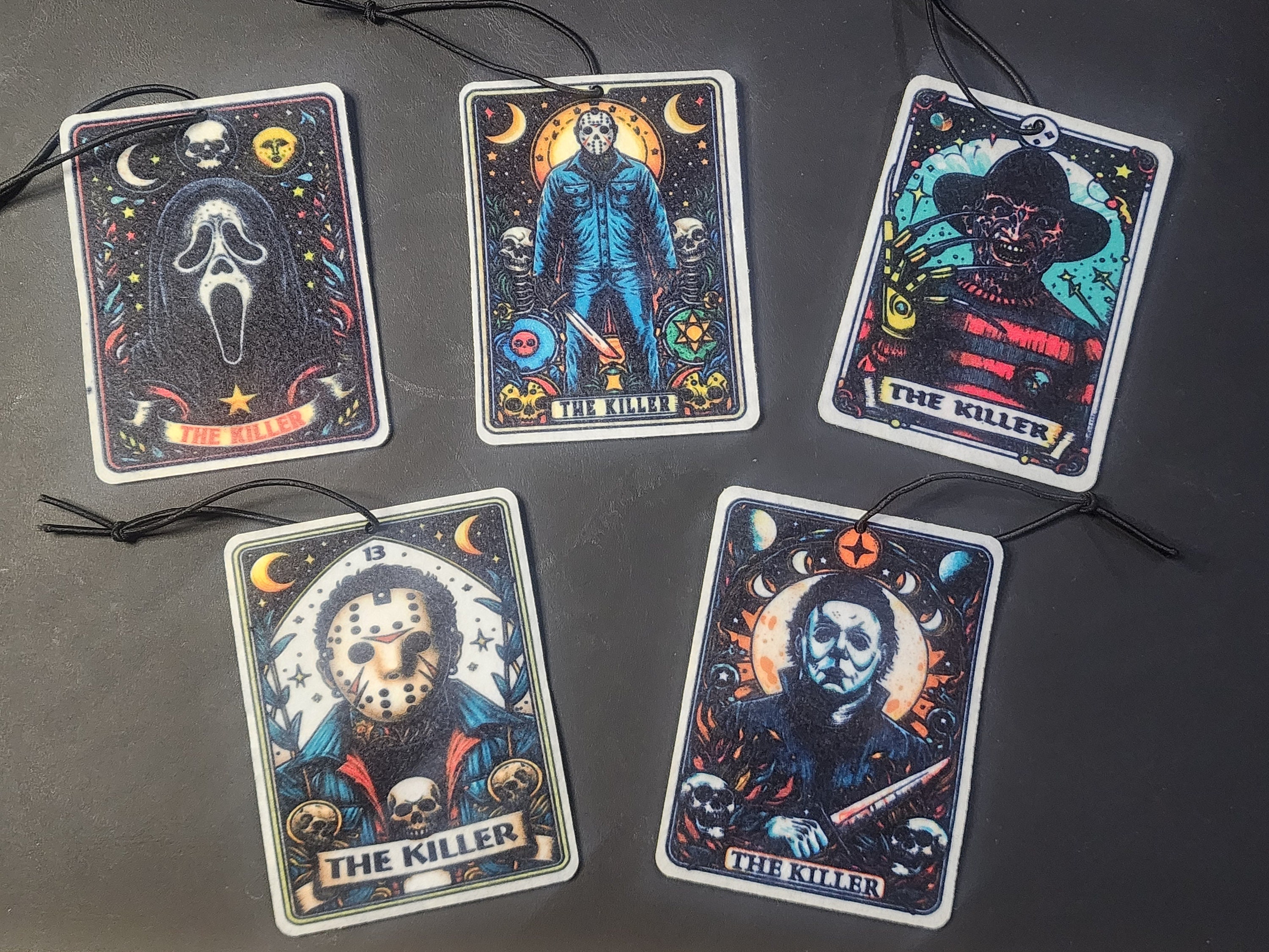 Horror Character Tarot Card Air Fresheners Car Accessories Scary Killer ...