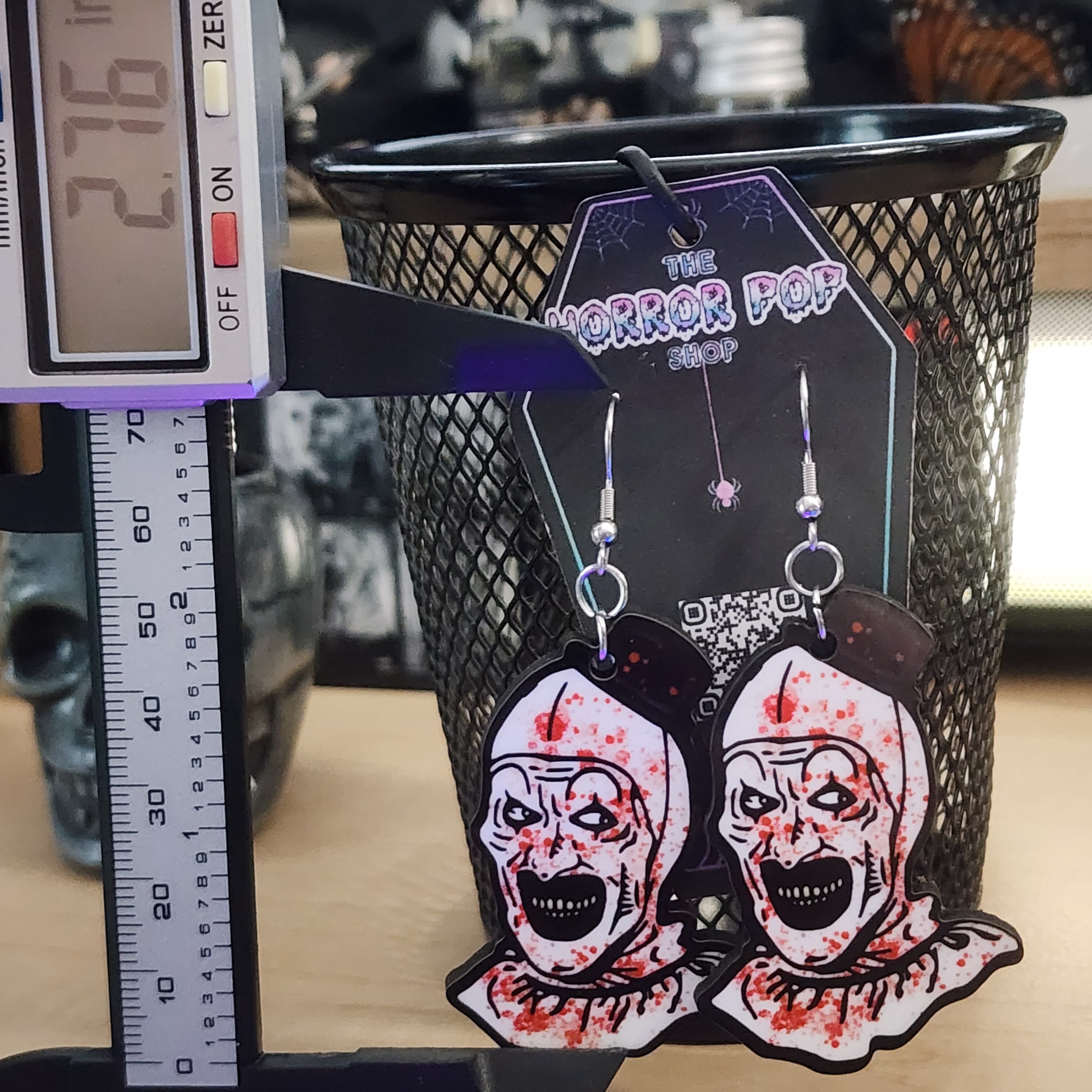 Clown Earrings Stainless Stud Posts, French Hooks, Lever Backs Scary ...
