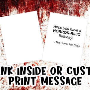 Spooky Slasher Horror Movie Birthday Card Terrifying Clowns, Creepy ...